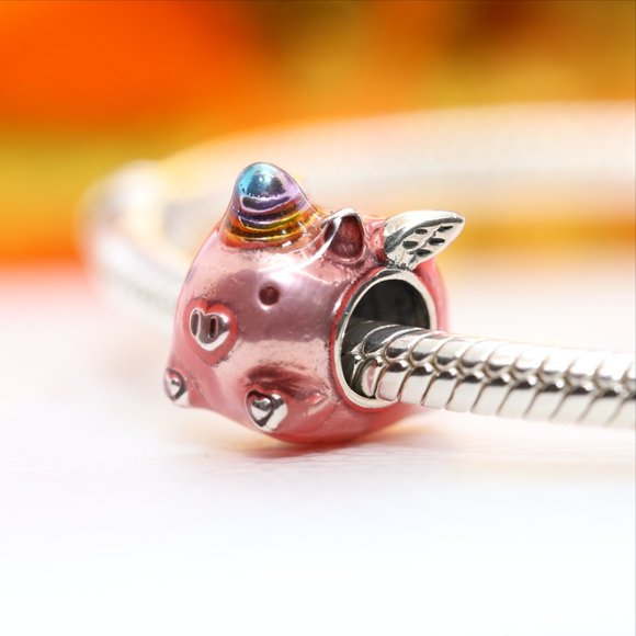 Pandora | Jewelry | Pandora Flying Unicorn Pig Charm 792573c | Poshmark